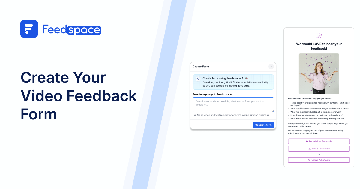 Create a Video Feedback Form Easily with Feedspace