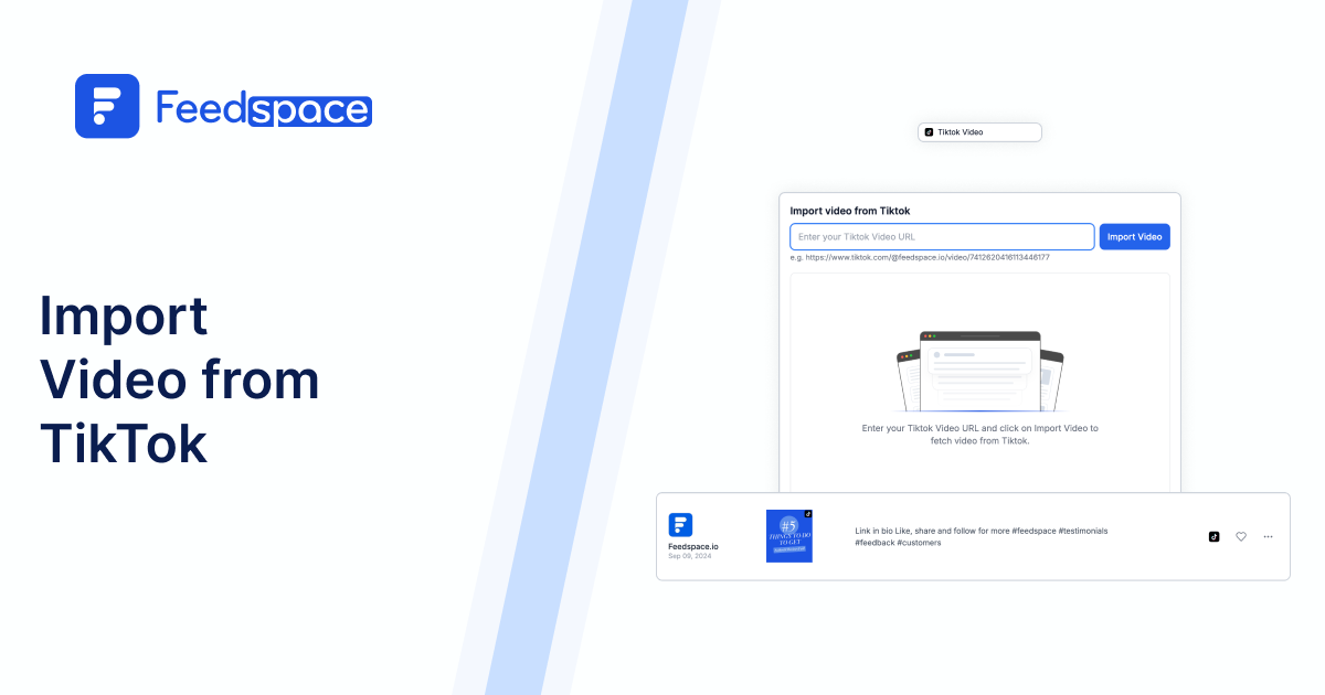 How to Import TikTok Videos into Feedspace