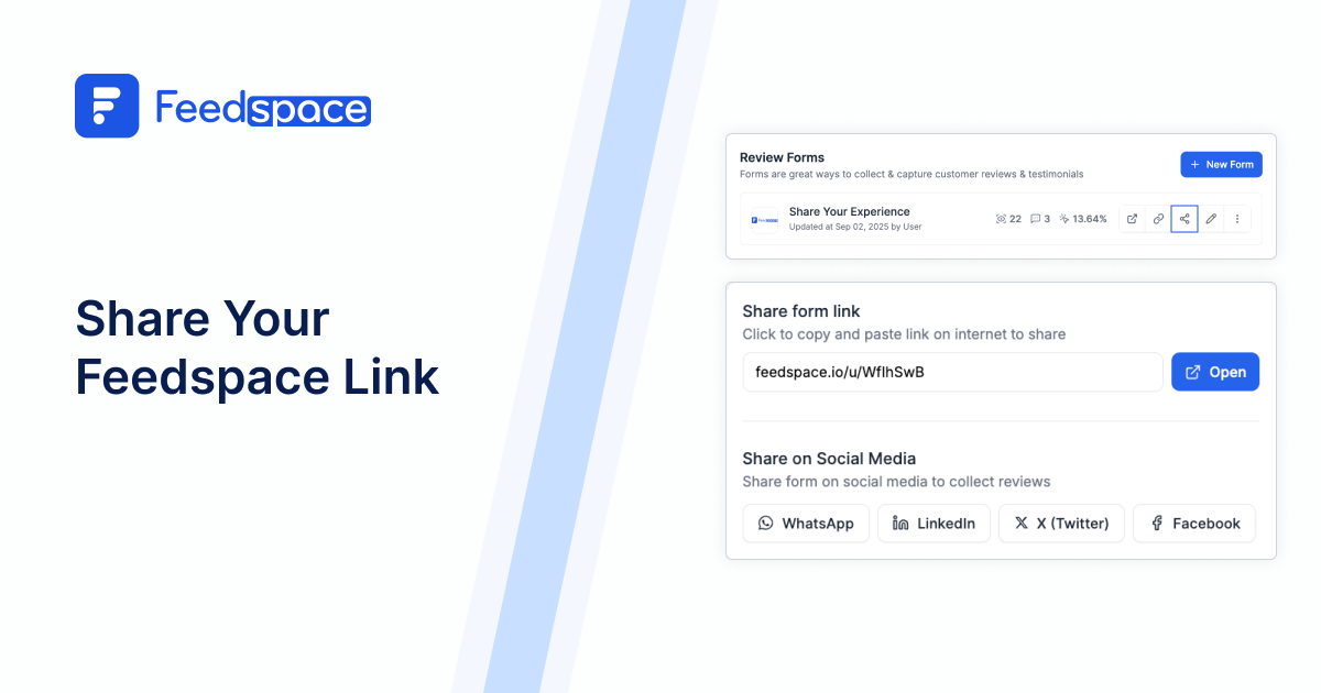 Share Your Feedspace Link | Share Reviews & Walls of Love