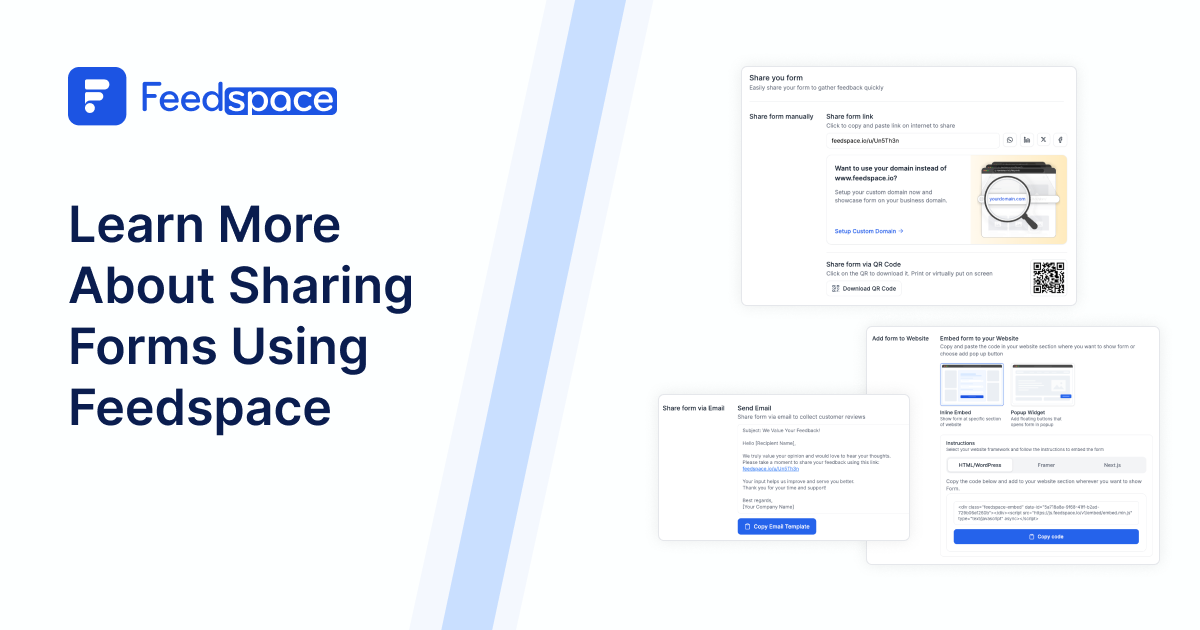 Learn How to Share and Integrate Feed Forms in Feedspace