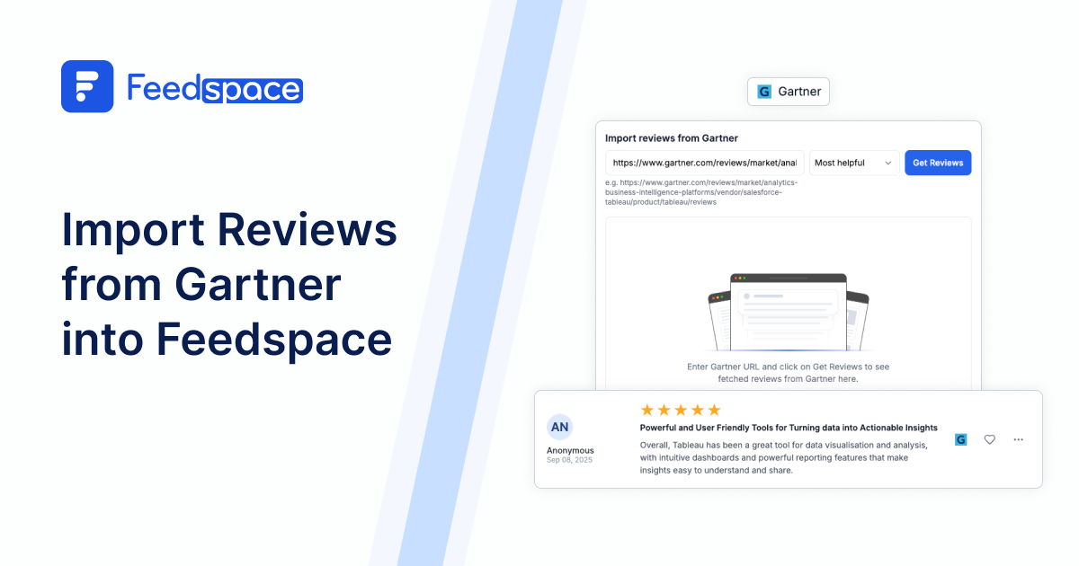 Import Gartner Reviews into Feedspace | Quick Guide